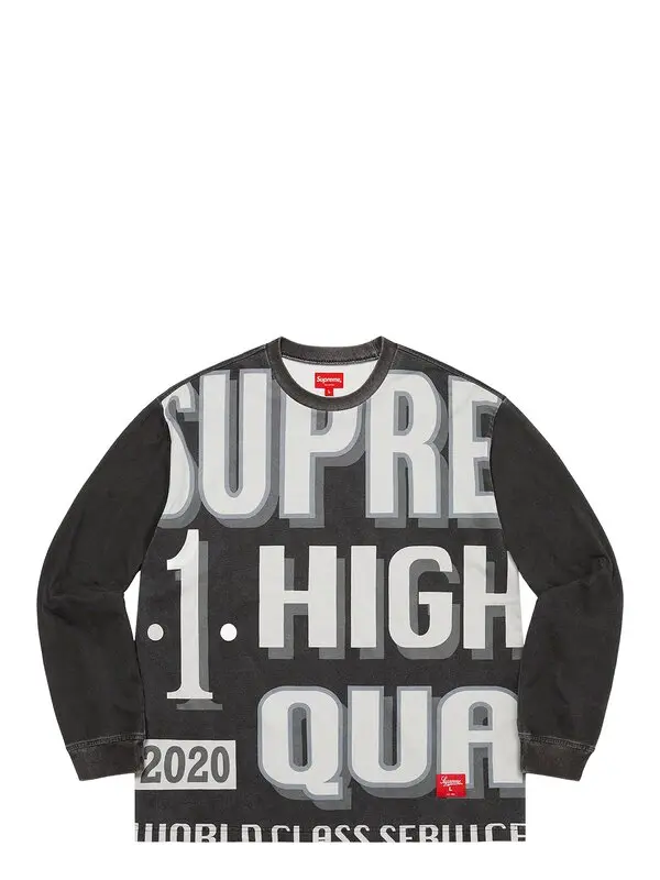 Supreme World Class Long-sleeve Top - Black