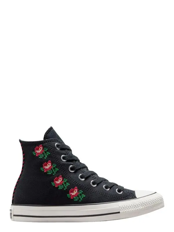 CONVERSE Chuck Taylor All Star High 'cross Stitch Roses - Black