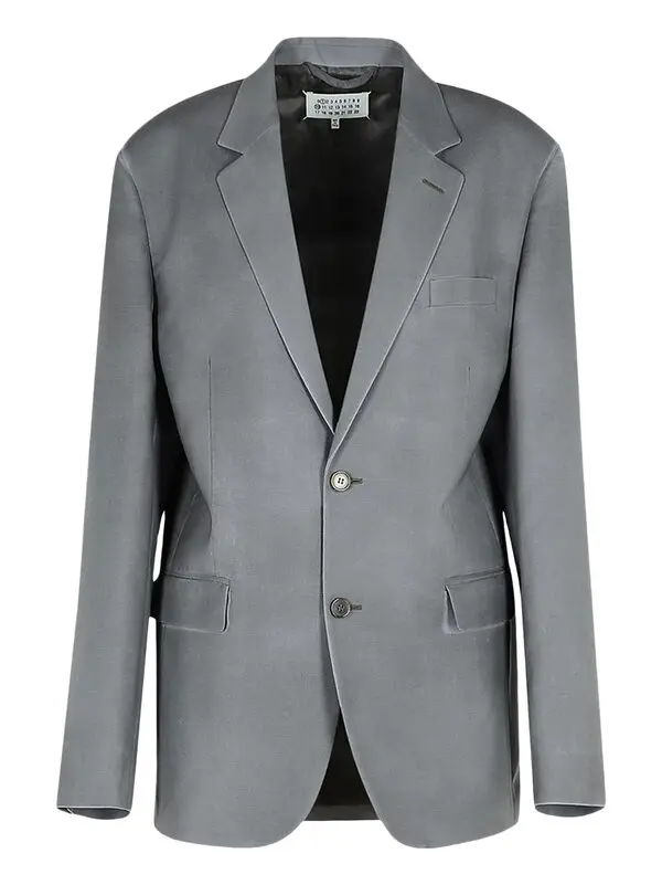 MAISON MARGIELA Single-breasted Blazer - Grey