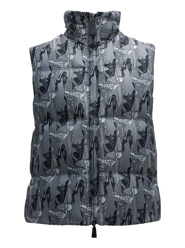 Burberry Parkfield Ekd Down Vest - Silver