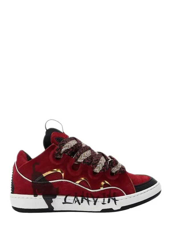 LANVIN Curb Sneakers - Red