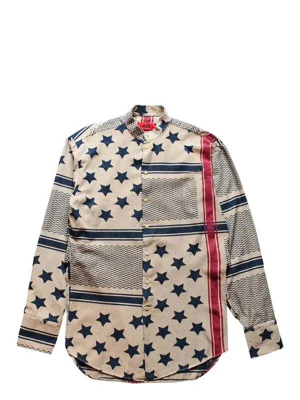 424 American Flag Print Tunic - Multicolor