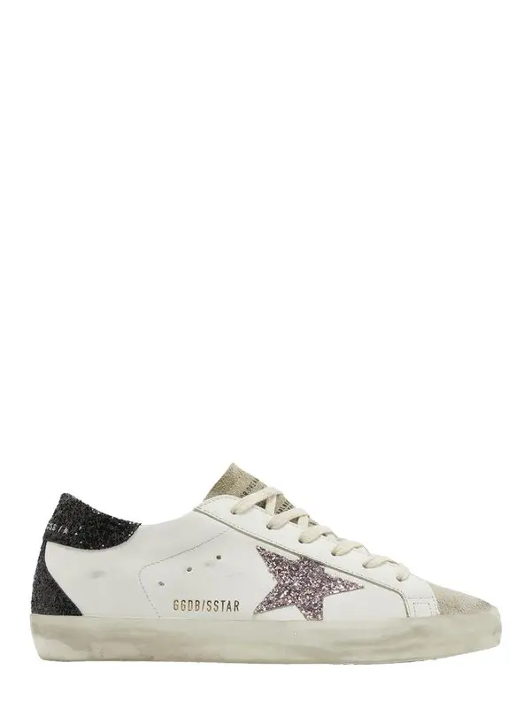 GOLDEN GOOSE Superstar Glitter Sneakers - White