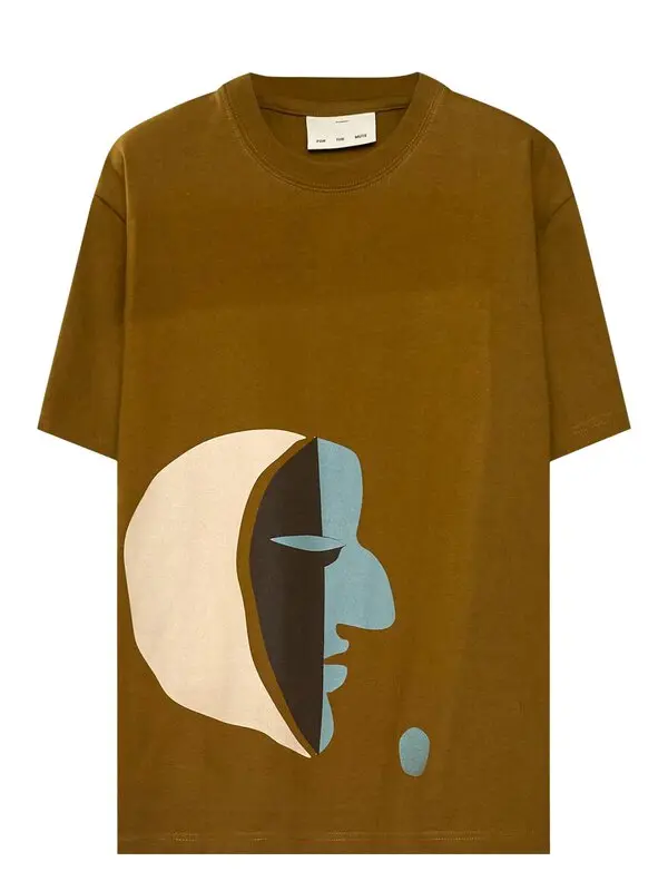SONG FOR THE MUTE Jester Face Standard Tee - Brown