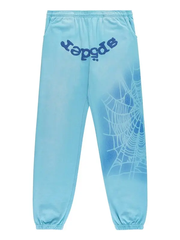 SP5DER Og Web V2 Spray Sweatpant - Blue