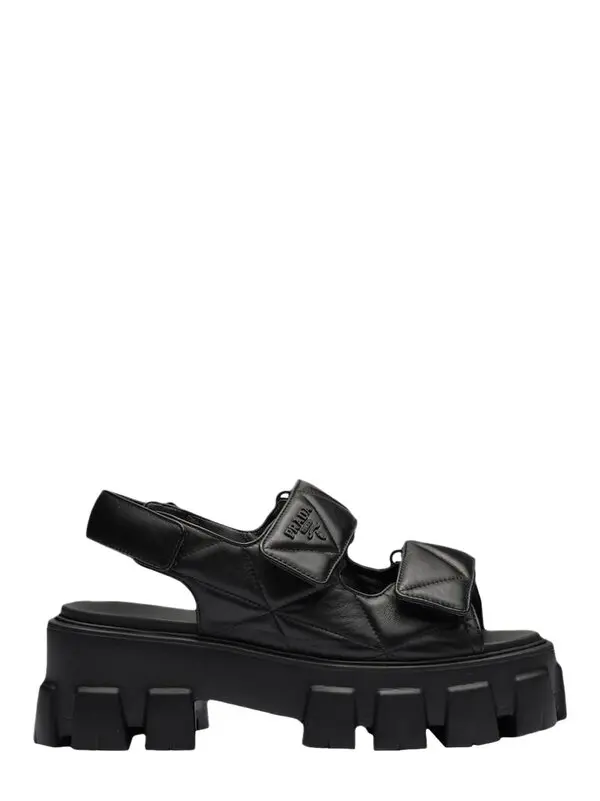 Prada Monolith Sandal - Black