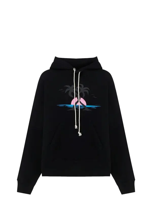 Palm Angels Hugging Palms Hoodie - Black