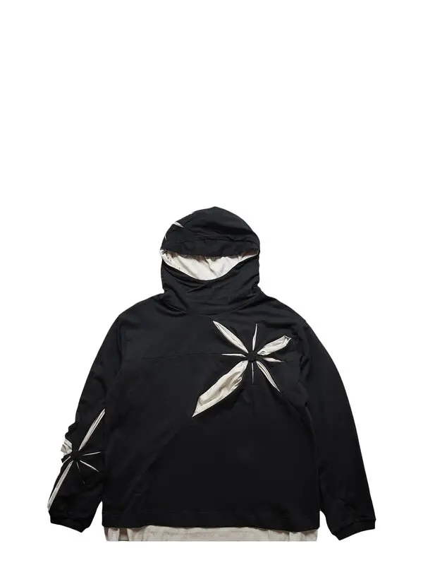 KUSIKOHC Origami Long Hoodie - Black