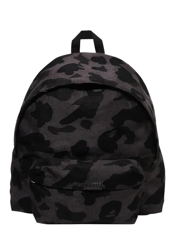 A BATHING APE Solid Camo Jacquard Daypack - Black