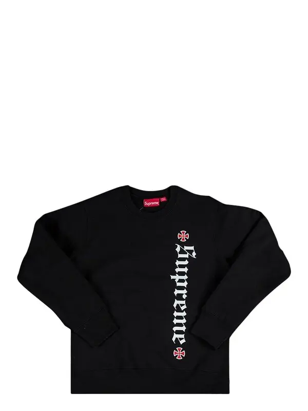 Supreme X Independent Crewneck - Black
