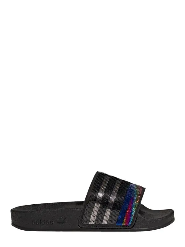 Adidas Adilette Slide J Sequined Rainbow - Black