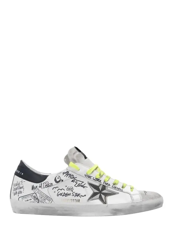 GOLDEN GOOSE Superstar Graffiti Sneakers - White