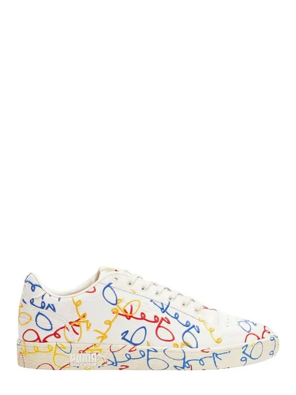 PUMA Fashion Geek X Ralph Sampson Lo All Over Print Sneakers - Cream