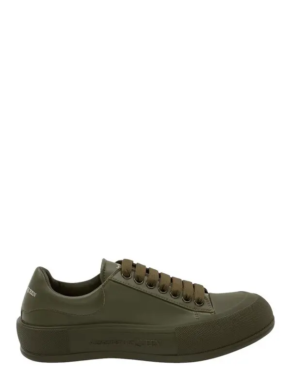 Alexander McQueen Deck Lace Plimsoll - Green