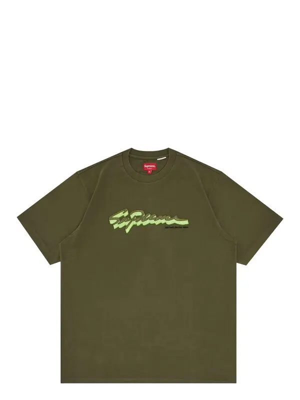 Supreme Shadow Script Short-sleeve Top - Green