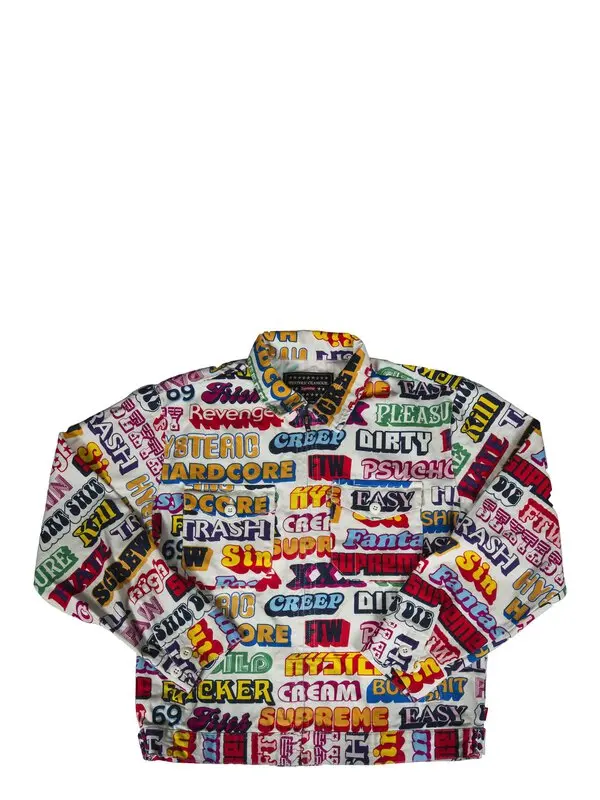 Supreme X Hysteric Glamour Text Work Jacket - White