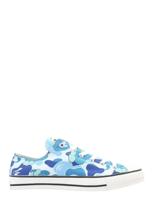 BAPE Sta Fs-010 Canvas Low Sneakers - Blue