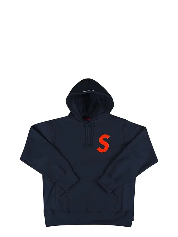 Supreme S Logo Hooded Sweatshirt - Blue