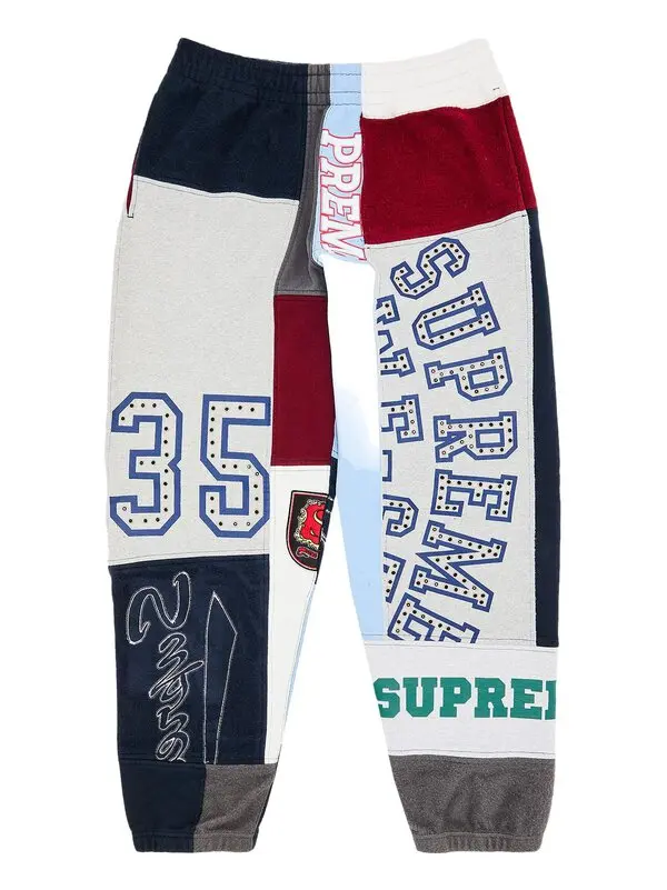 Supreme Patchwork Sweatpant - Blue