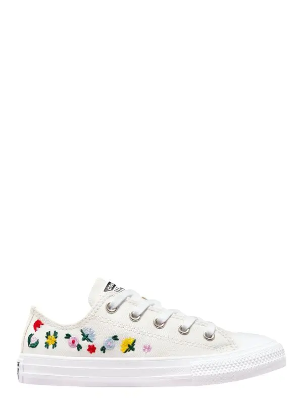 CONVERSE Chuck Taylor All Star Low Ps Floral Embroidery - White