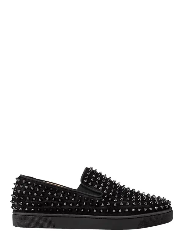 CHRISTIAN LOUBOUTIN Roller Boat Slip-ons - Black