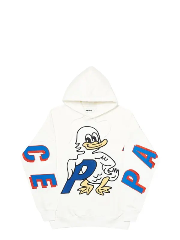 PALACE Duck Out Hood - White