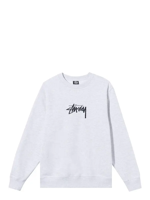 StÜssy Stock Applique Crew - Grey