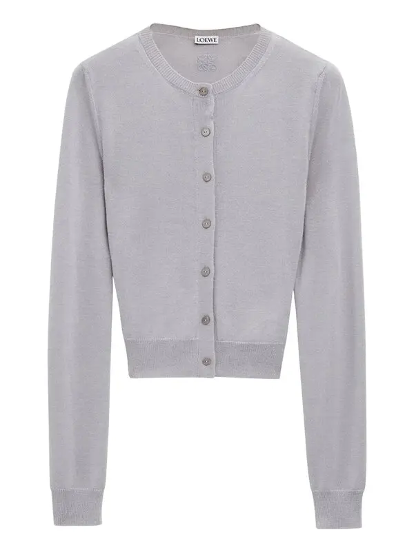 Loewe Draped Cardigan - Grey