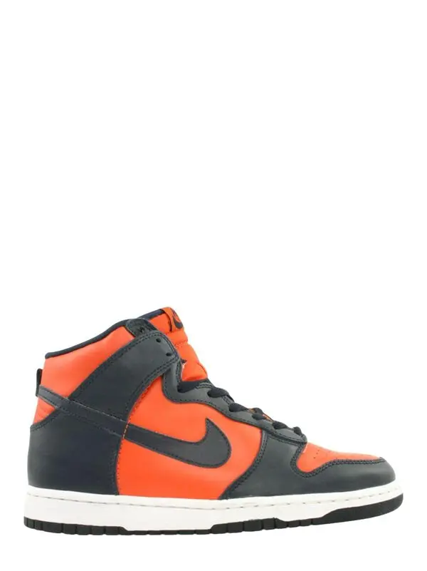 Nike Dunk High Top Sneakers - Orange
