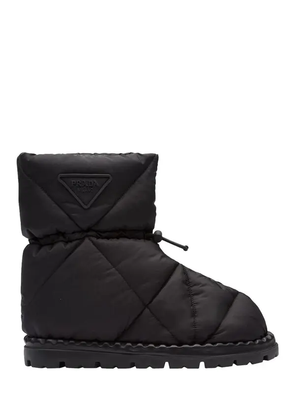 Prada Wheel Snow Boots - Black
