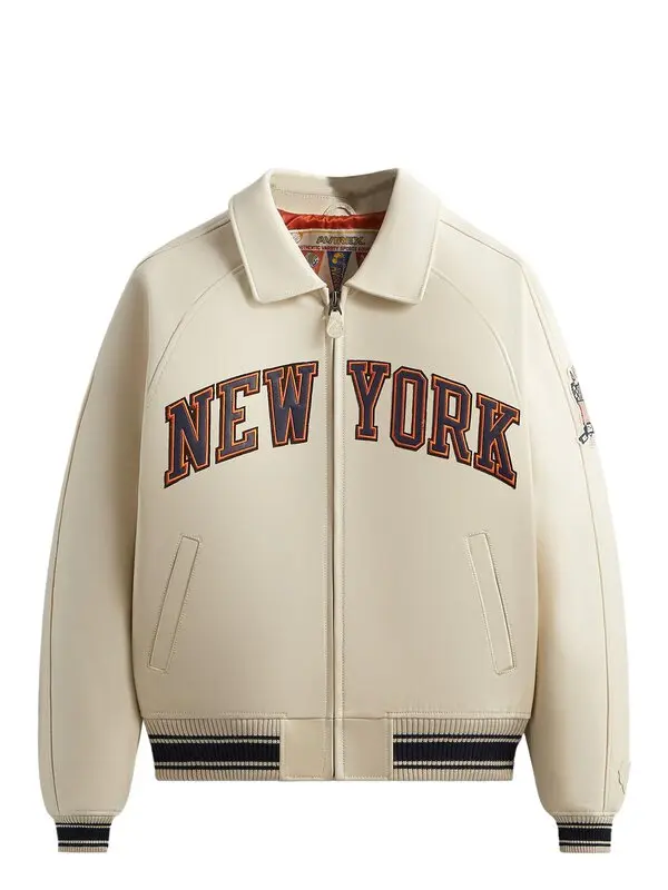 Kith Avirex For The New York Knicks Icon Jacket - Cream