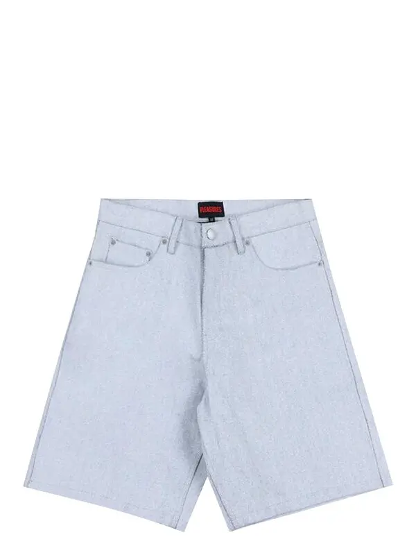 PLEASURES Whiteout Baggy Jorts - Cream