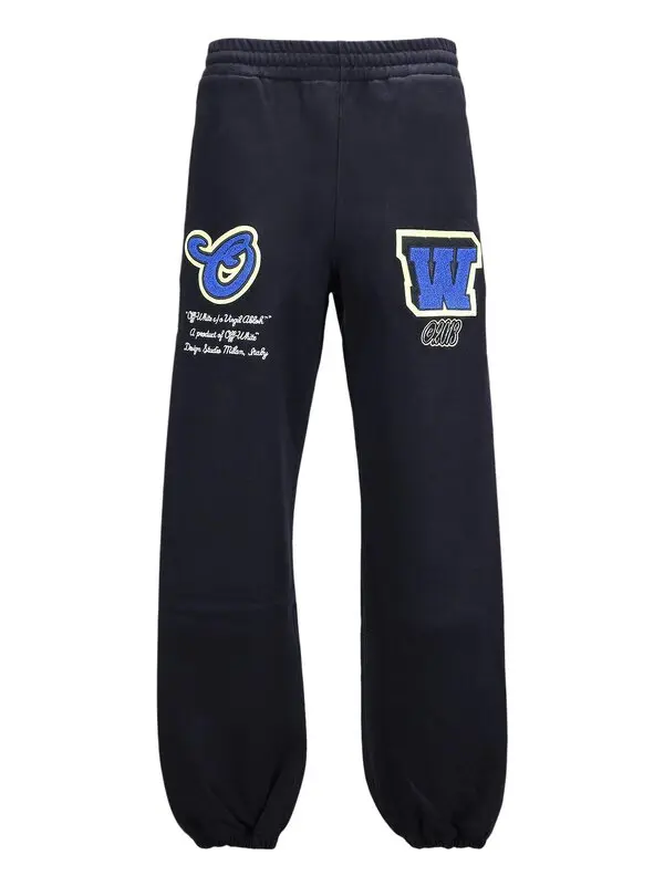 Off-White Varsity Patch Slim Sweatpant - Black