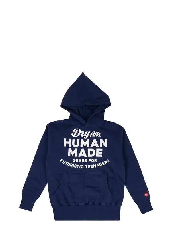 HUMAN MADE Logo Hooded Sweatshirt - Blue