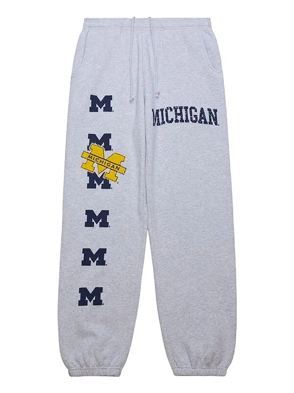 CACTUS JACK BY TRAVIS SCOTT Cactus Jack X Mitchell & Ness University Of Michigan Sweatpants - Grey