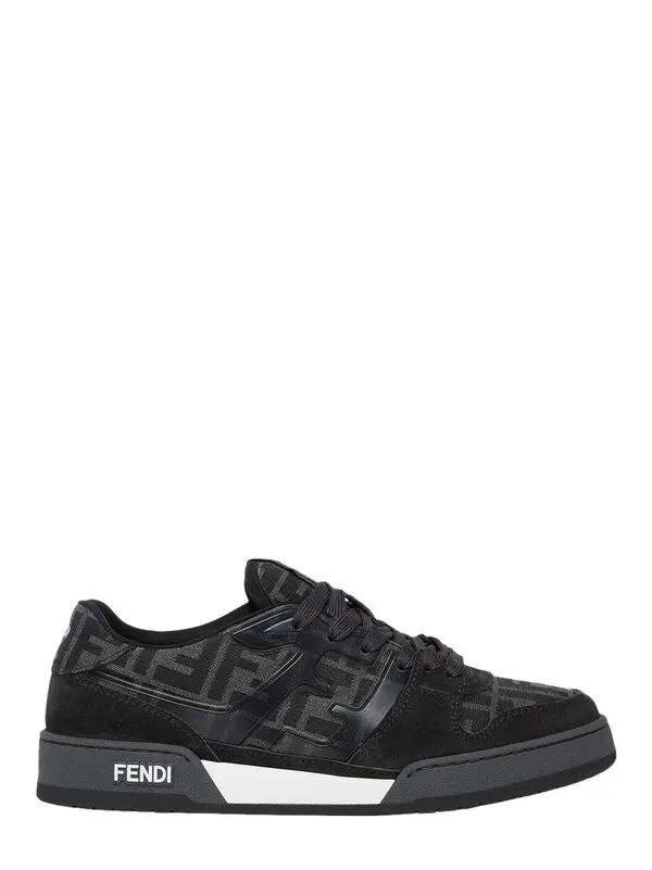 Fendi Match Ff Jacquard Sneakers - Black