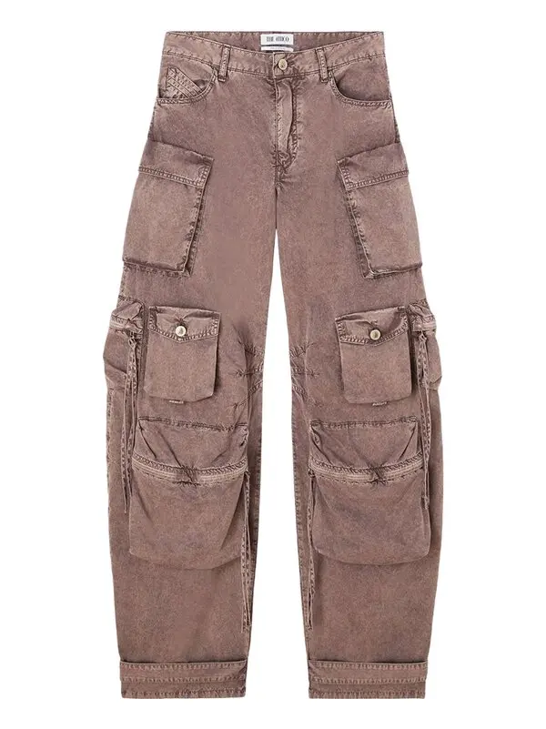 Attico Wide-leg Cargo Pants - Pink