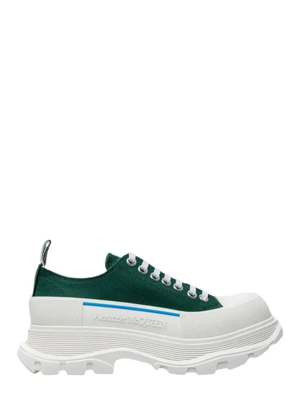 Alexander McQueen Tread Slick Lace-up Sneakers - Green