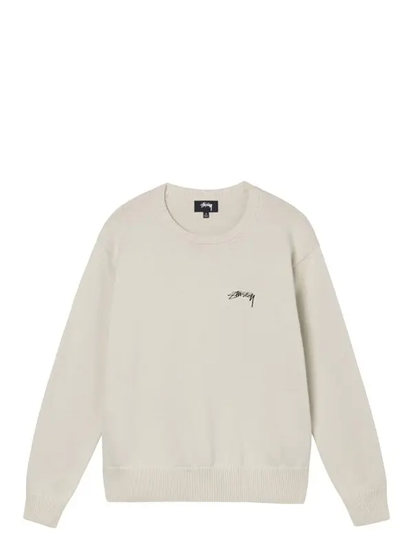 StÜssy Care Label Sweater - Cream