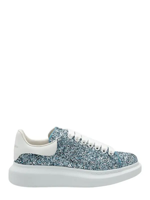 Alexander McQueen Oversized Glitter Sneakers - Blue