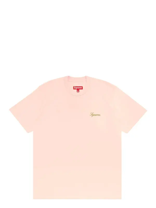 Supreme Washed Script Short-sleeve Top - Pink