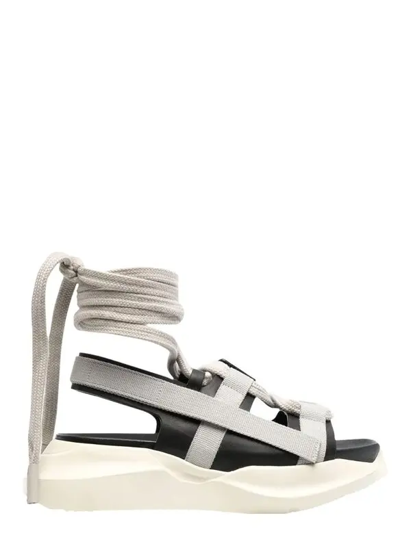 Rick Owens Geth Wrap-strap Sandal - Black
