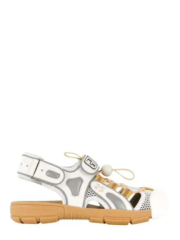 Gucci Tinsel Sport Sandals - White