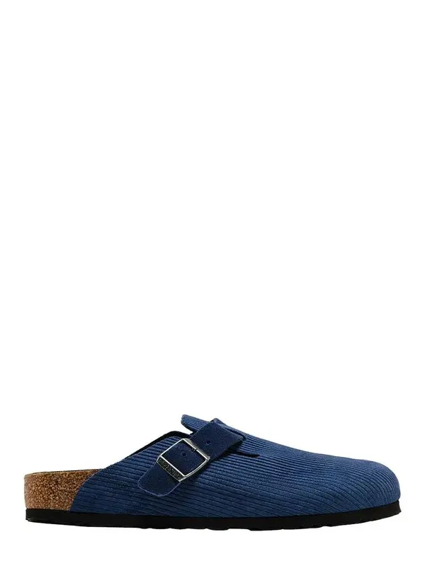 BIRKENSTOCK Boston Embossed Corduroy Clogs - Blue
