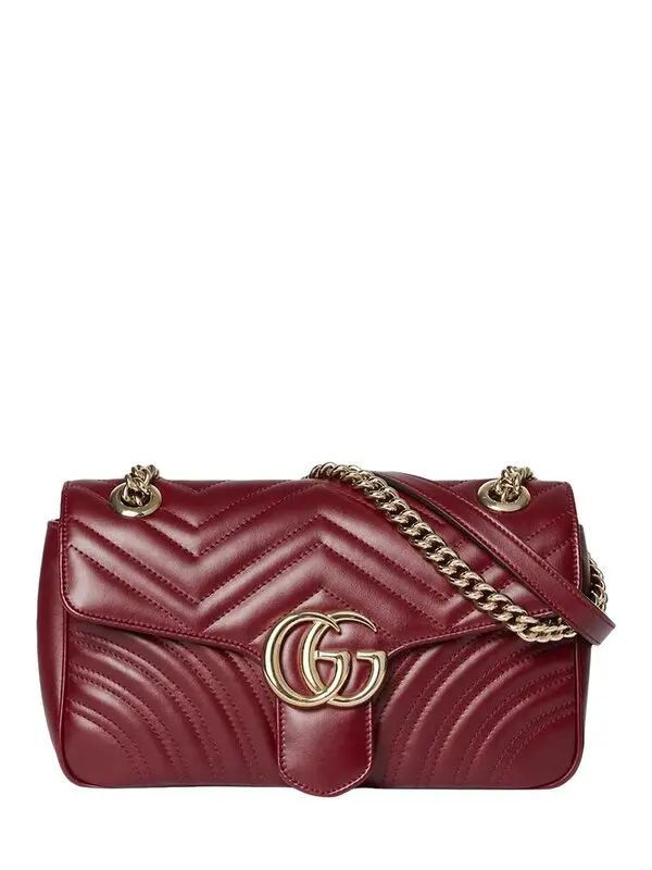 Gucci Marmont Small Shoulder Bag - Red