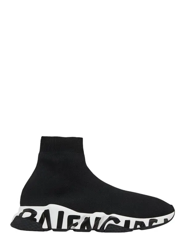 Balenciaga Speed Sneaker Midsole Graffiti - Black