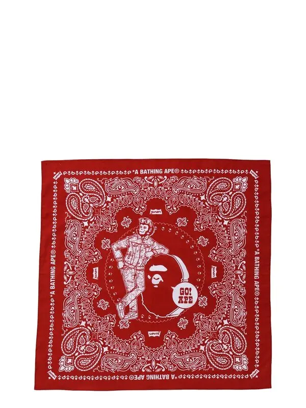 A BATHING APE X Levi's Bandana - Red