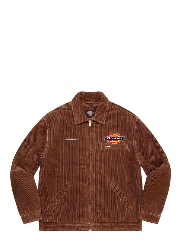 Supreme X Dickies Corduroy Work Jacket - Brown