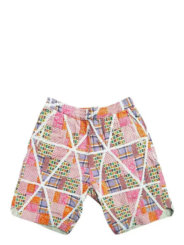 Engineered Garments Bb Shorts Lace Patchwork - Orange