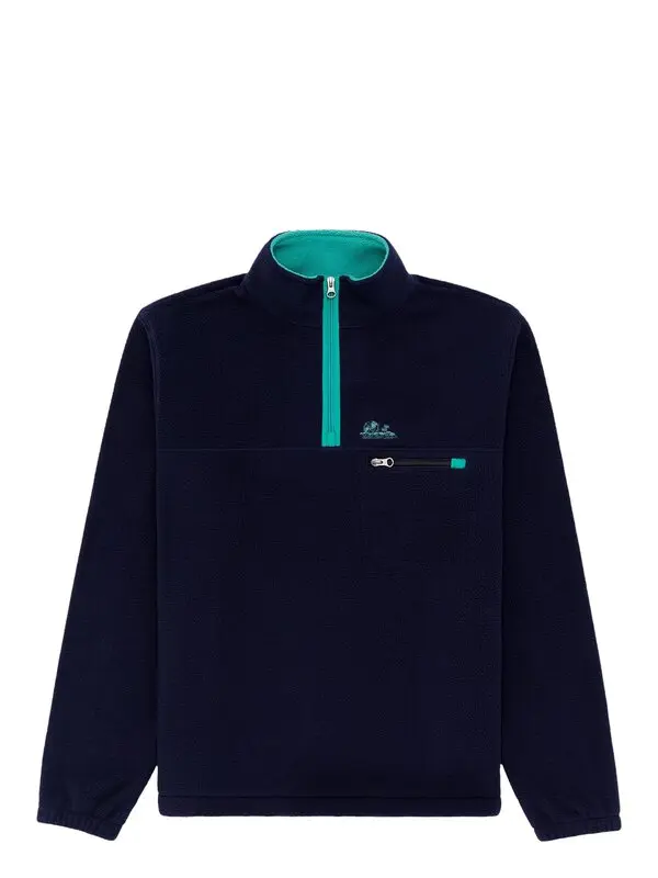 Aimé Leon Dore Quarter Zip Fleece Pullover - Blue
